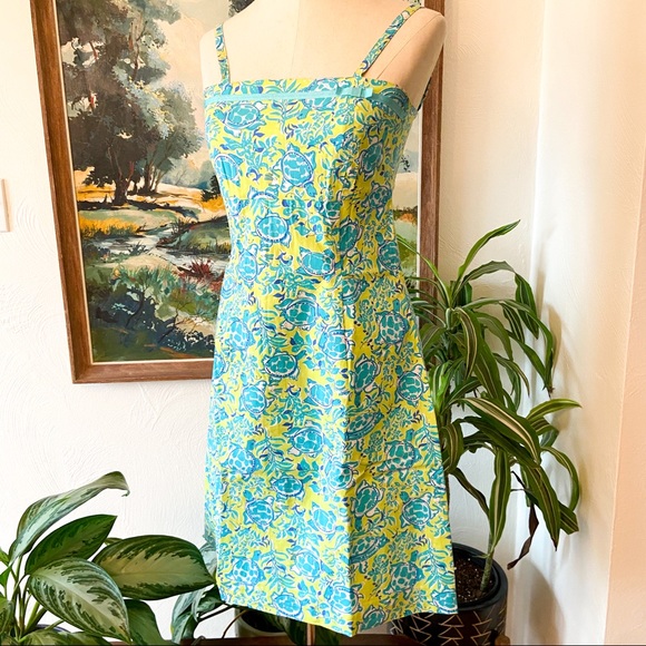 Key West | Dresses | Key West Teal Green Turtle Dress | Poshmark